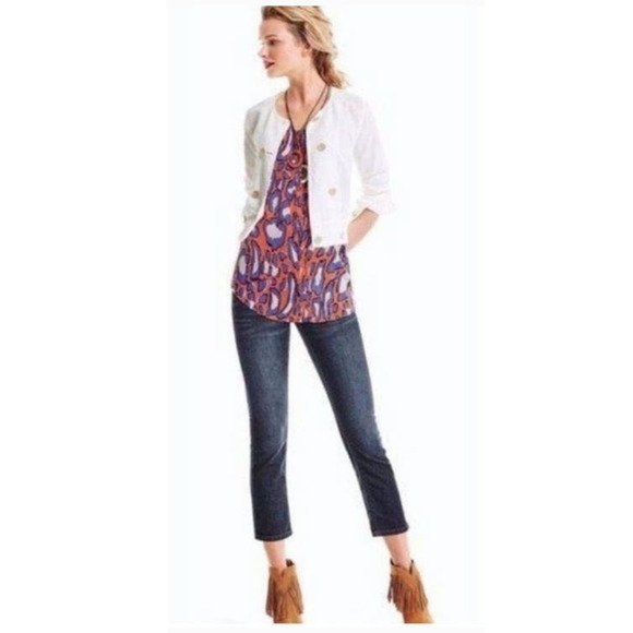 CAbi | Jeans | Cabi Women 4 Denim Medium Wash Johnny Cropped Mid Rise ...